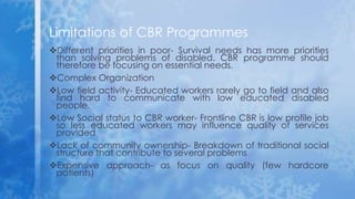 Community Based Rehabilitation Approaches | PPTX