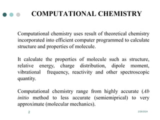 Introduction to Computational chemistry- | PPT