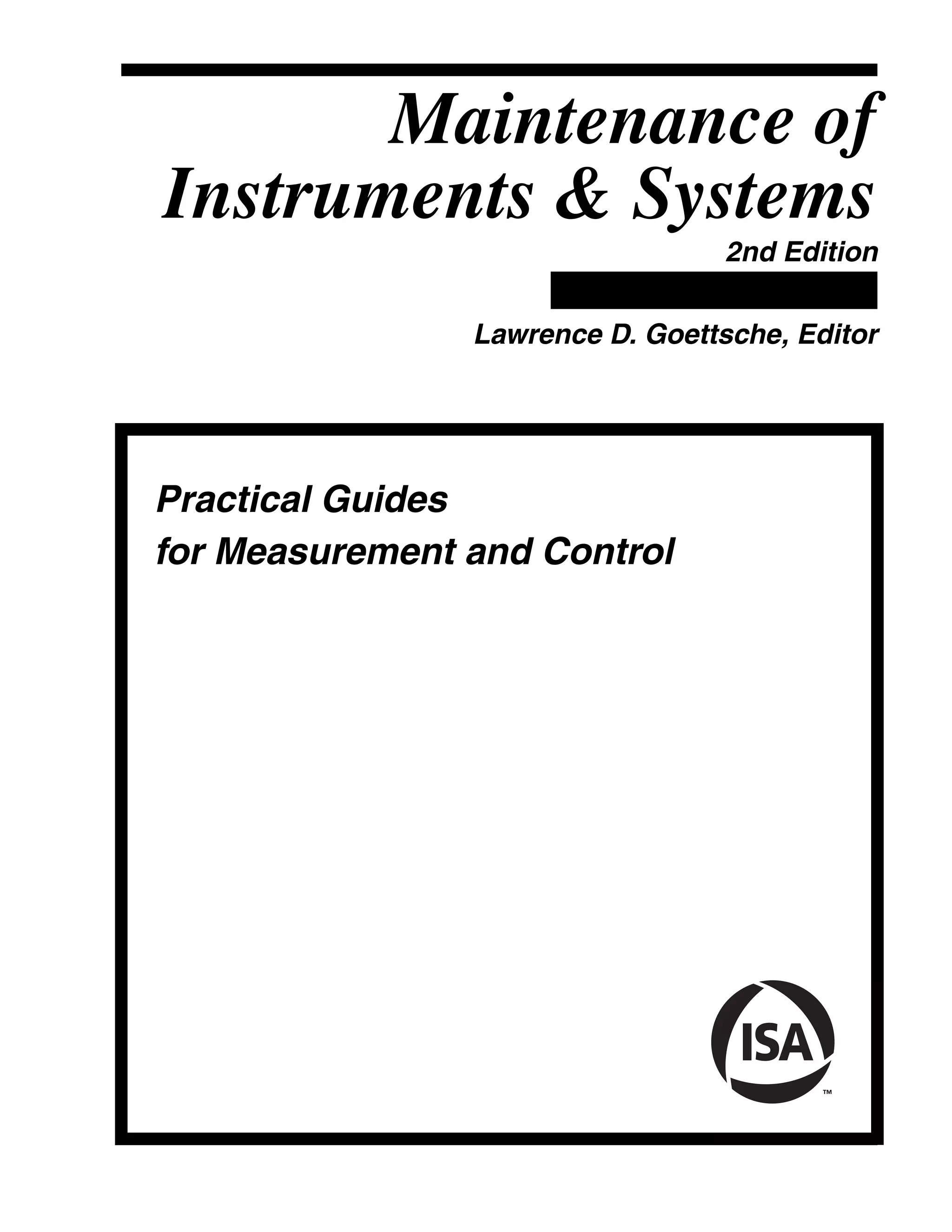 Maintenance of Instruments & Systems (free chapter download) | PDF