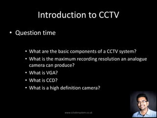 Introduction to cctv_installation_course | PPT