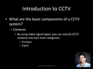 Introduction to cctv_installation_course | PPT