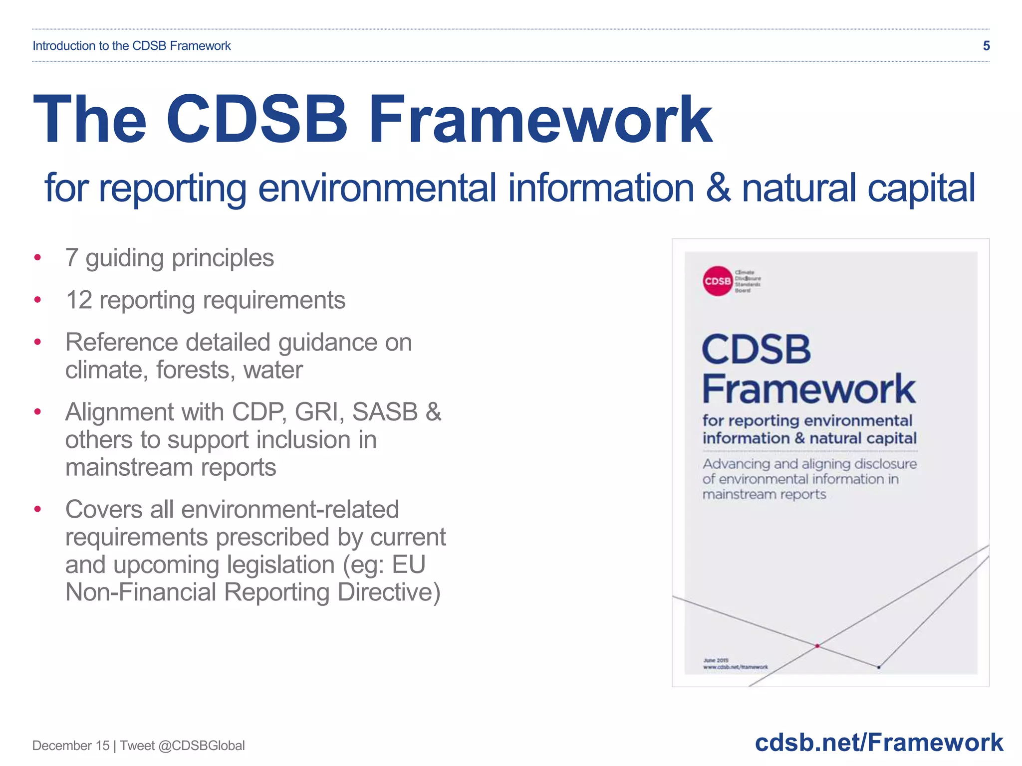 Introduction to CDSB | PPTX