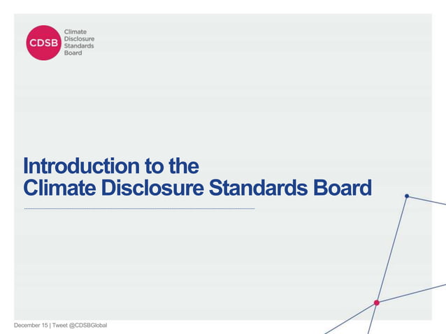 Introduction to CDSB | PPT