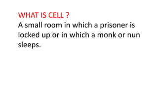Introduction to cell | PDF