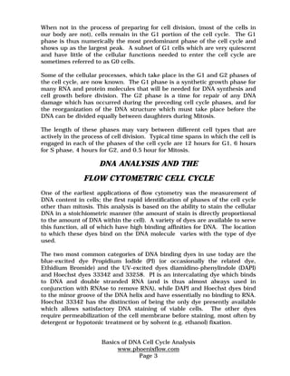 Introduction to cell cycle analysis book | PDF