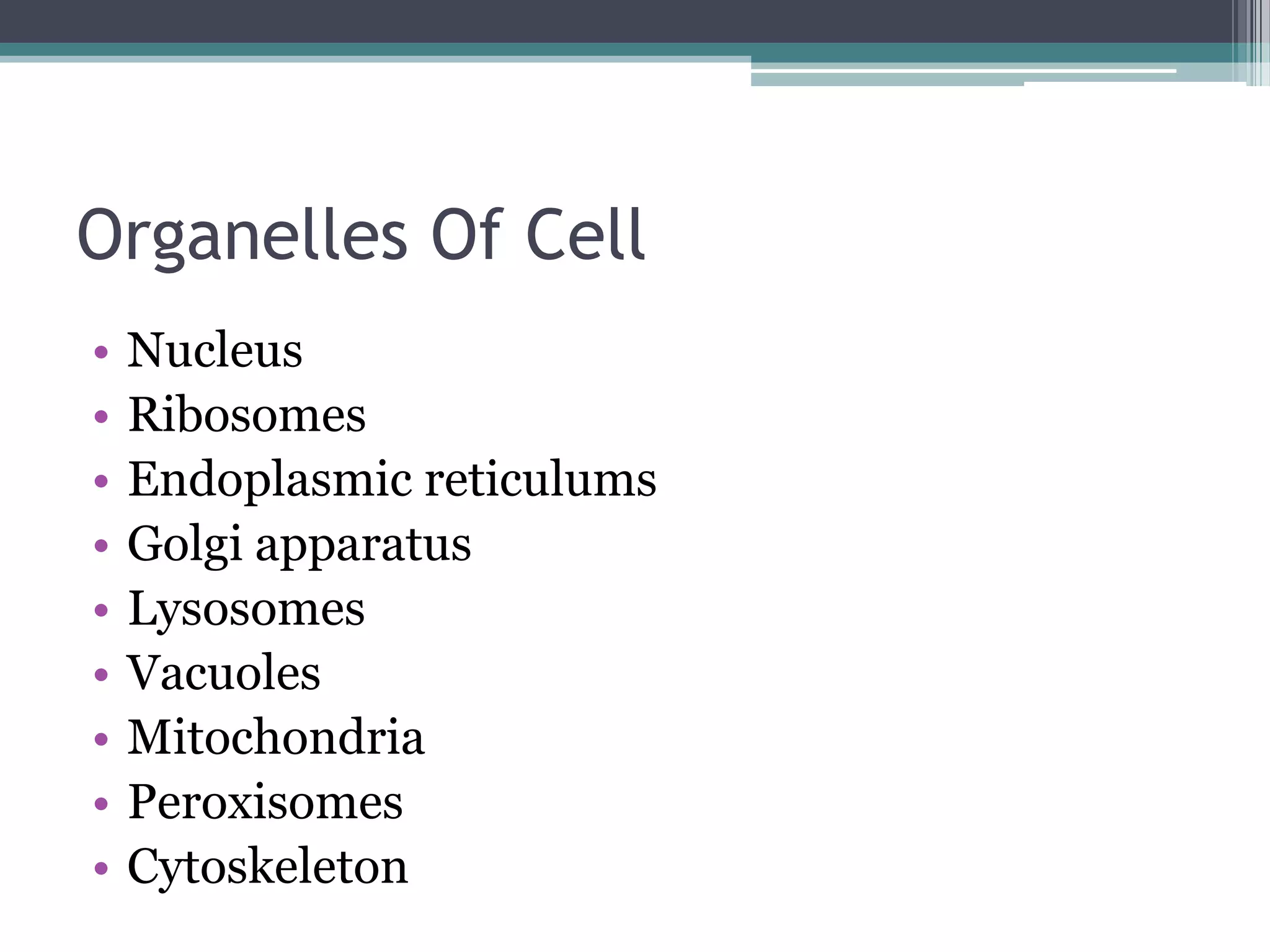 Introduction to cell organelles | PPTX