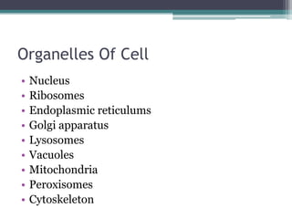 Introduction to cell organelles | PPTX