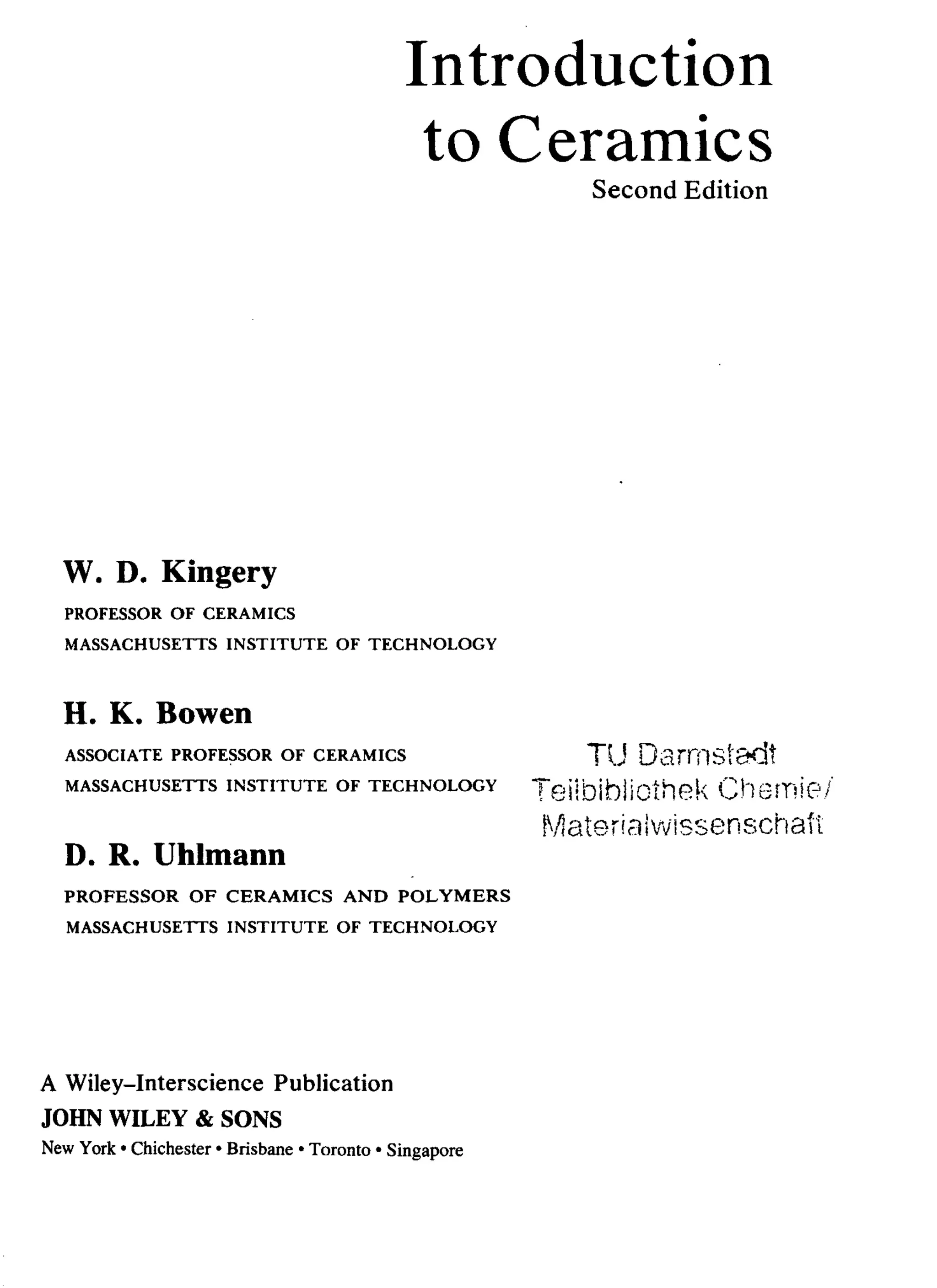 Introduction to ceramics | PDF