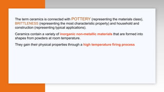 Introduction to ceramics | PPTX