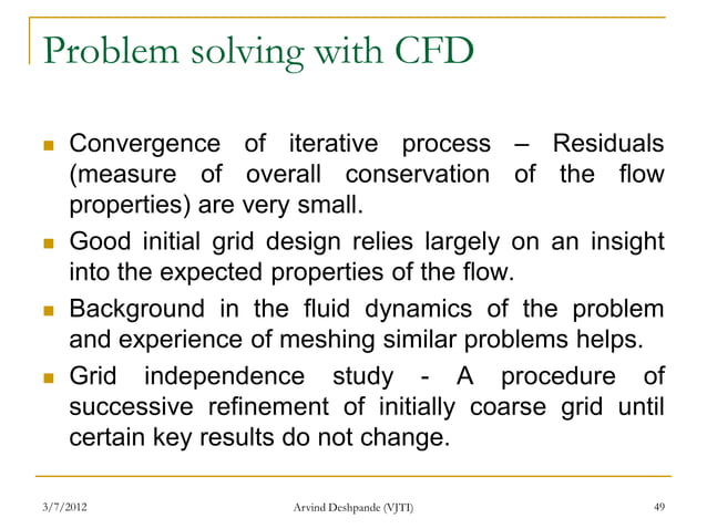Introduction to cfd | PDF
