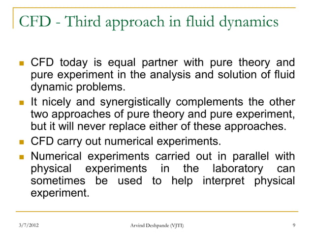 Introduction to cfd | PDF