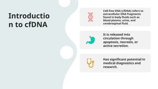 Cell-free DNA (cfDNA) refers to small fragments of DNA that are freely ...