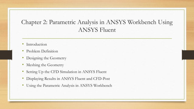 Introduction To Cfd Using Ansys Fluent Pptx