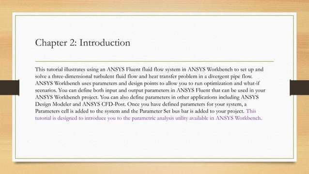 Introduction To Cfd Using Ansys Fluent Pptx