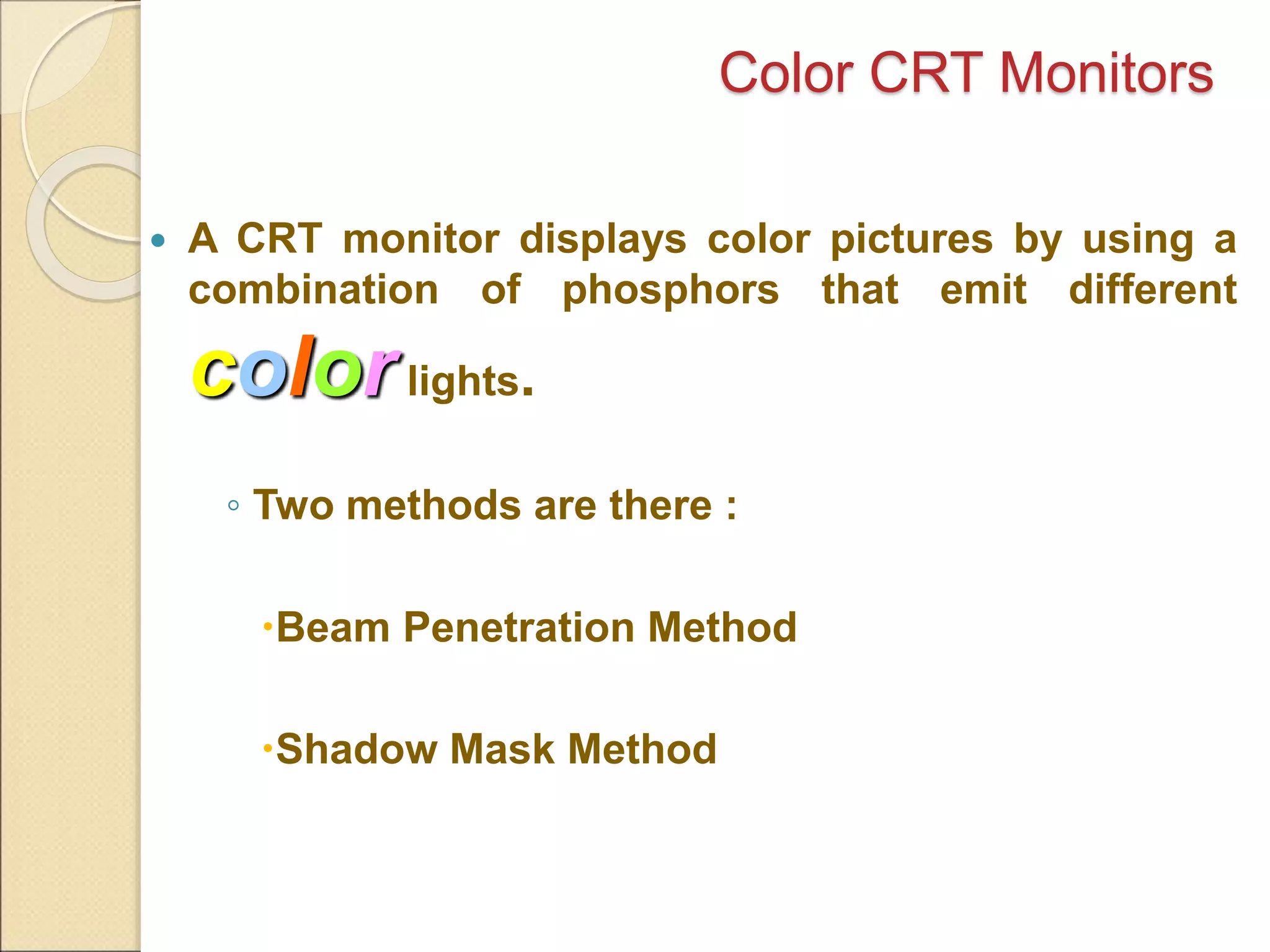 Introduction to computer graphics and multimedia | PPT