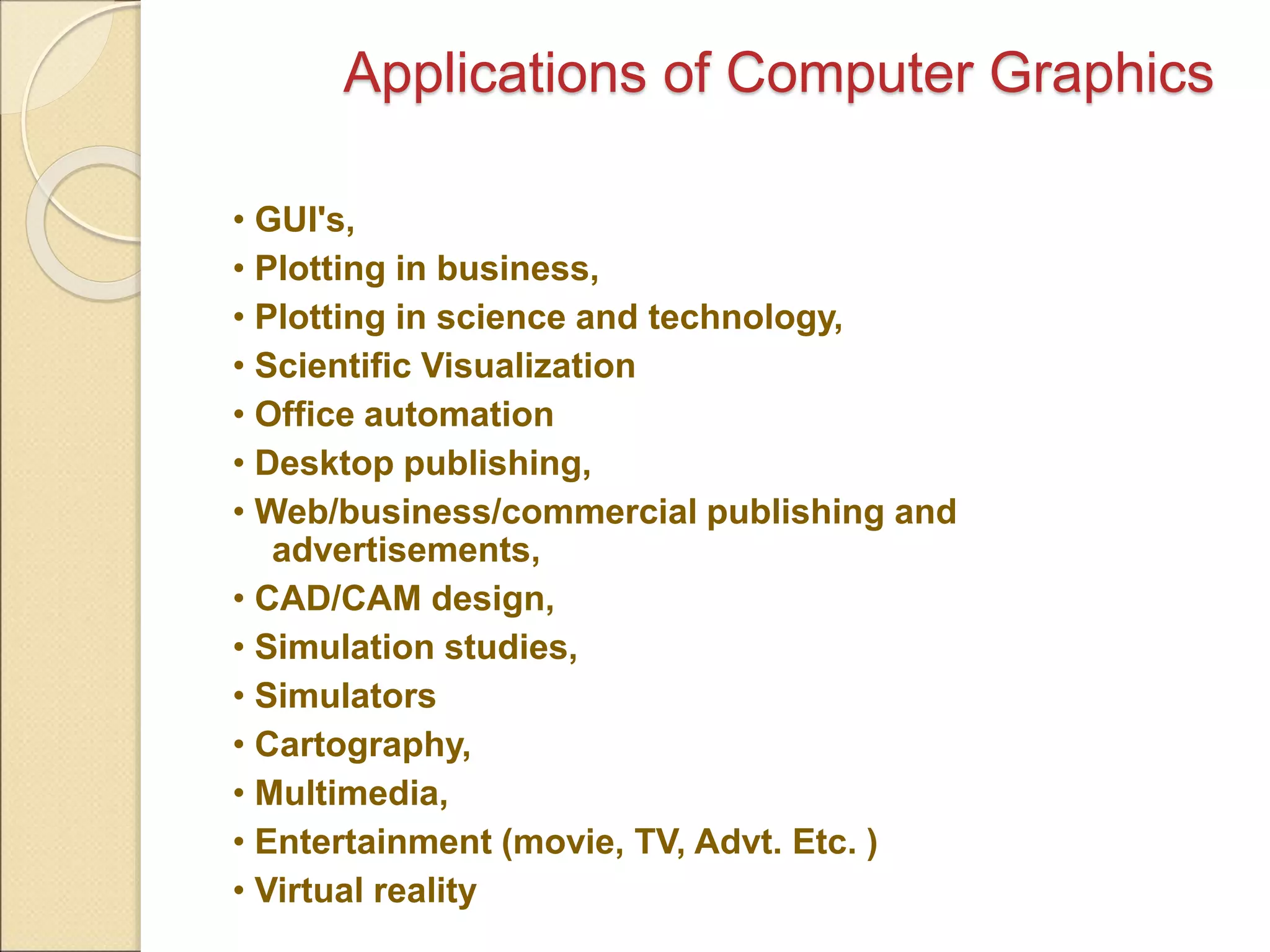 Introduction to computer graphics and multimedia | PPT