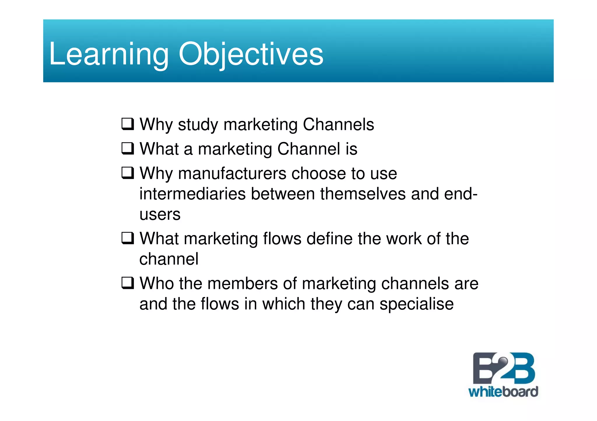 Introduction to Channels of Distribution | PDF