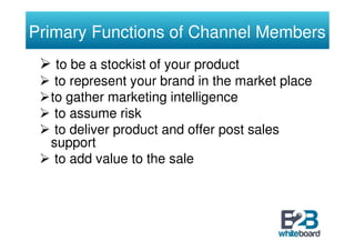Introduction to Channels of Distribution | PDF