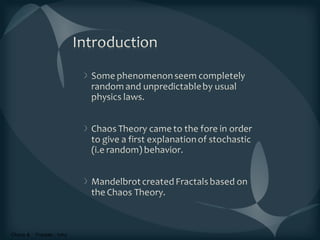 Chaos and Fractals | PPT