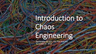 Introduction to Chaos Engineering | PPTX