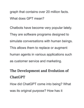 Introduction to ChatGPT and Overview of its capabilities and functionality.pdf