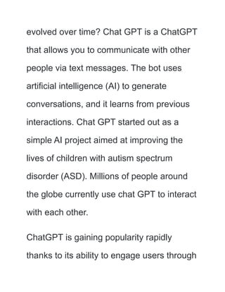 Introduction to ChatGPT and Overview of its capabilities and functionality.pdf