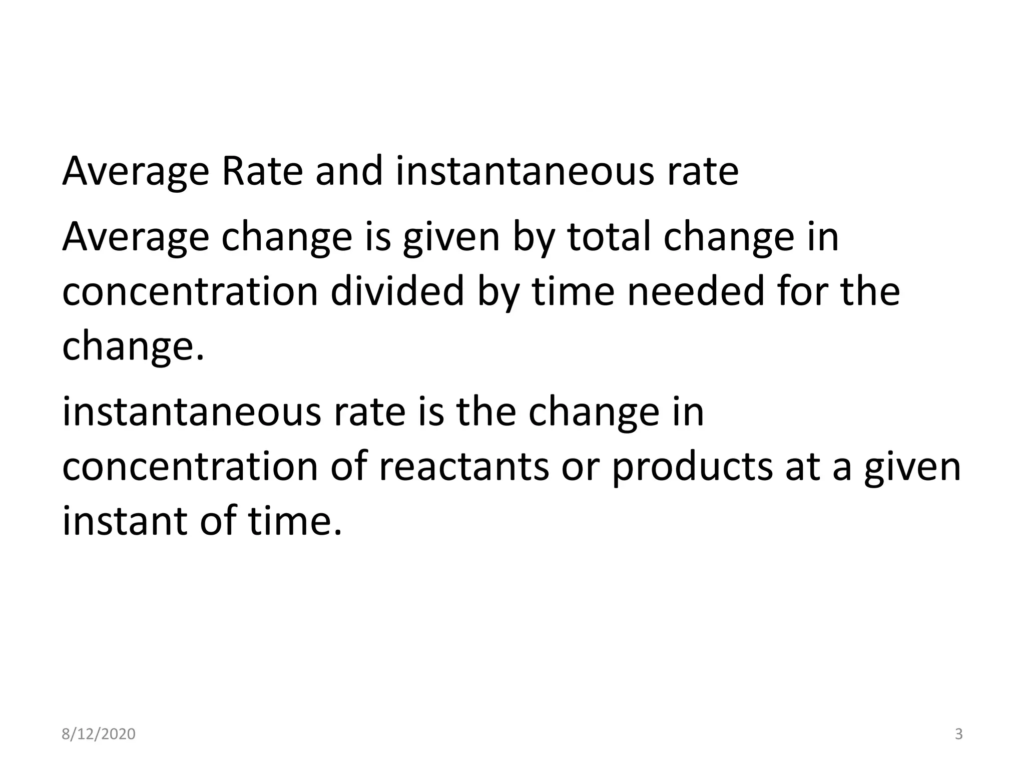 Introduction to chemical kinetics | PPTX