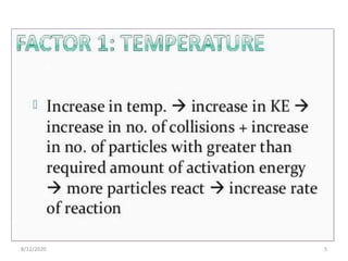 Introduction to chemical kinetics | PPTX