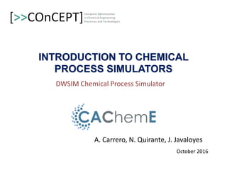 Introduction to free and open source Chemical Process Simulators ...