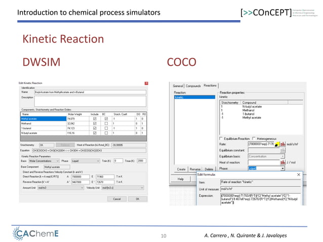 Simulation of Chemical Rectors - Introduction to chemical process ...