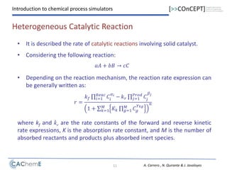 Simulation of Chemical Rectors - Introduction to chemical process simulators - Coco - DWSIM ...
