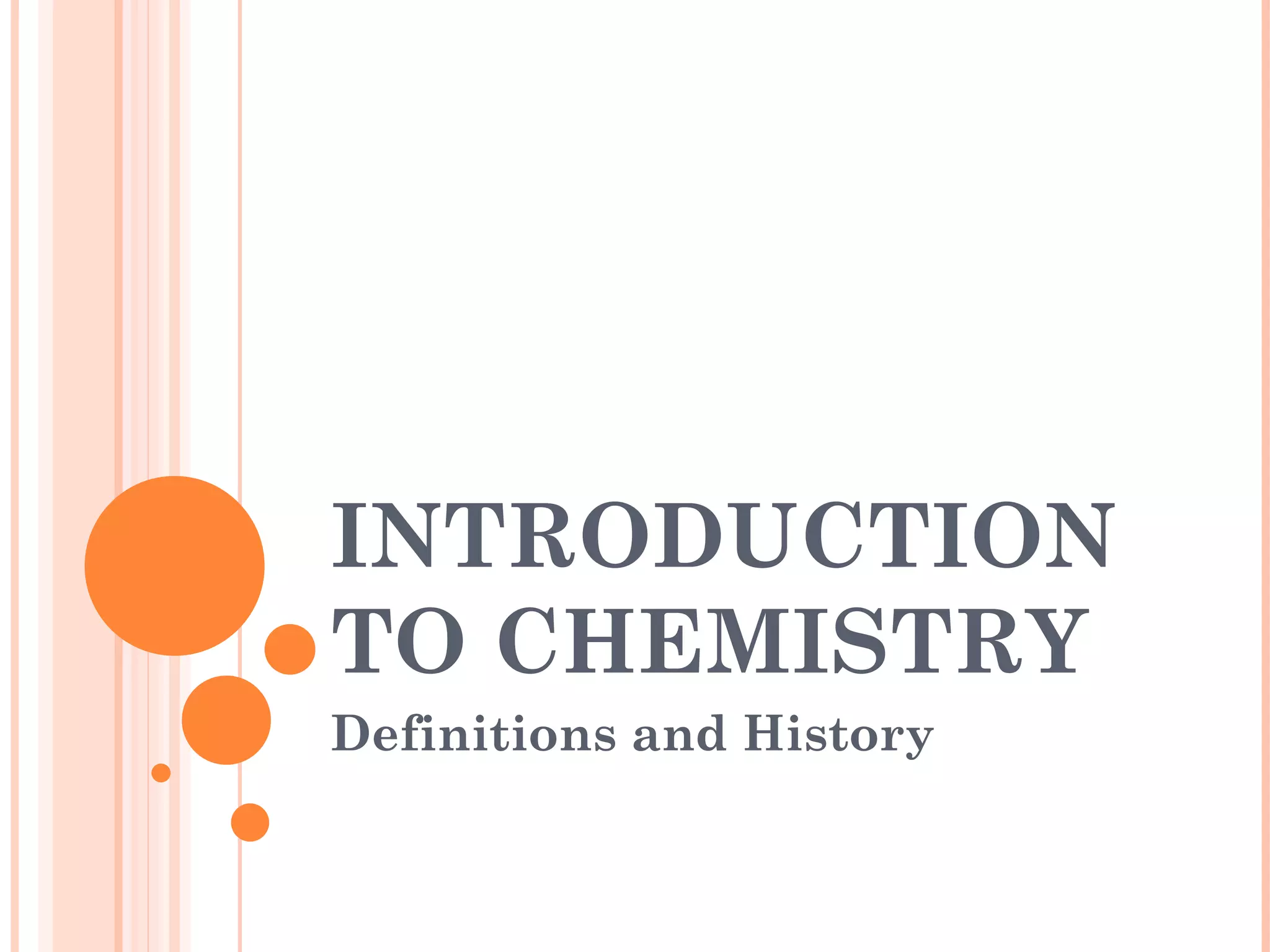 Introduction to chemistry | PPT