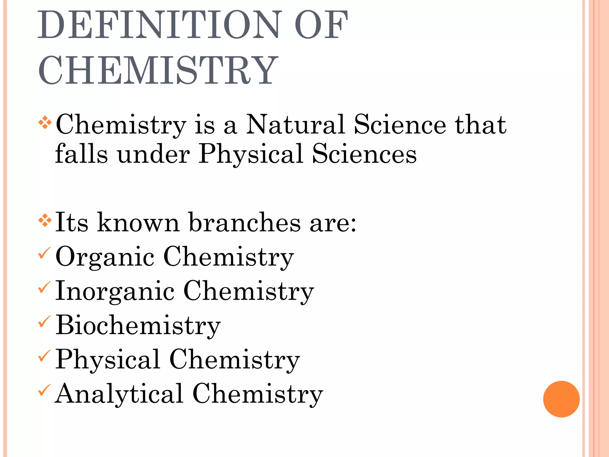 Introduction to chemistry | PPT