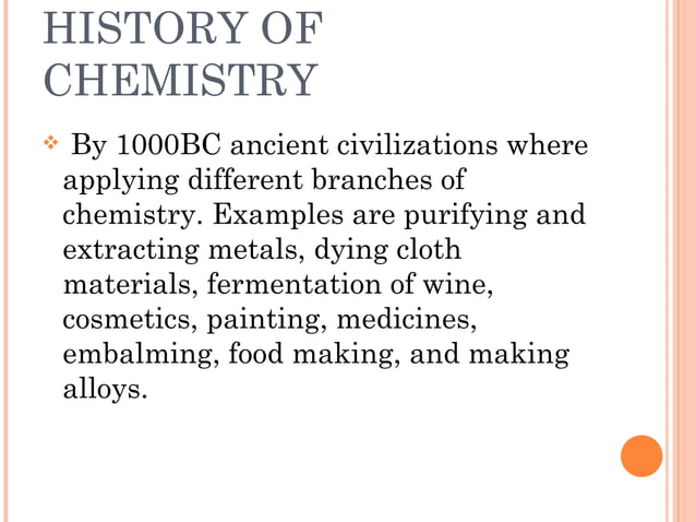 Introduction to chemistry | PPT