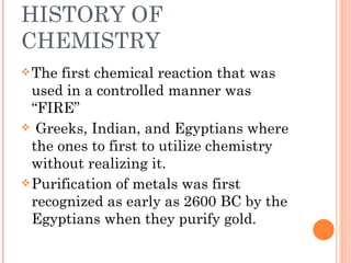 Introduction to chemistry | PPT