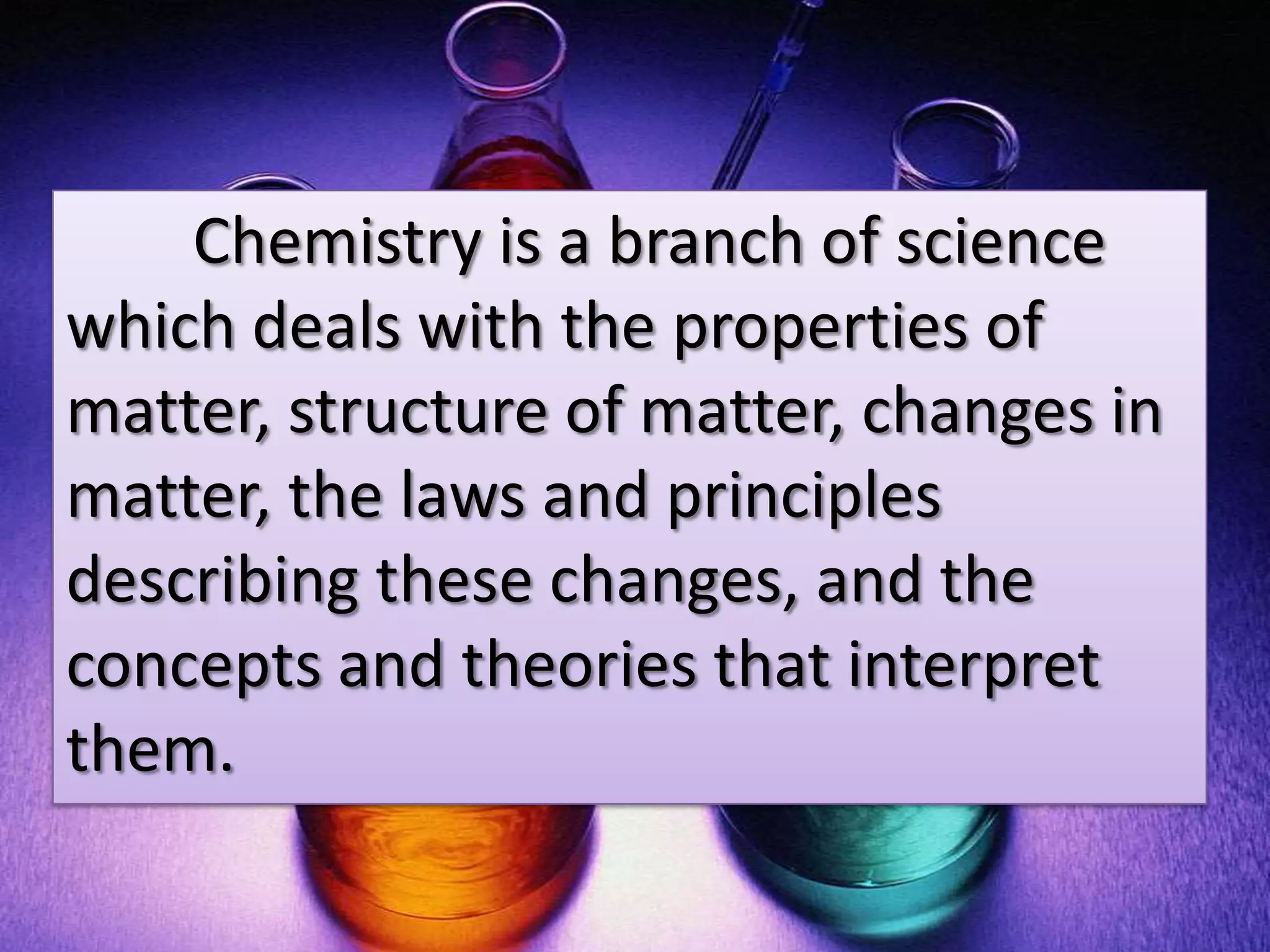Introduction to chemistry | PPT