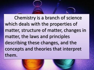 Introduction to chemistry | PPT