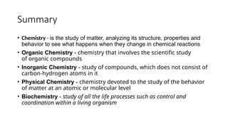 Grade 10 Science - Introduction to Chemistry | PPTX
