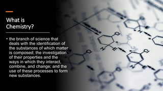 Grade 10 Science - Introduction to Chemistry | PPTX