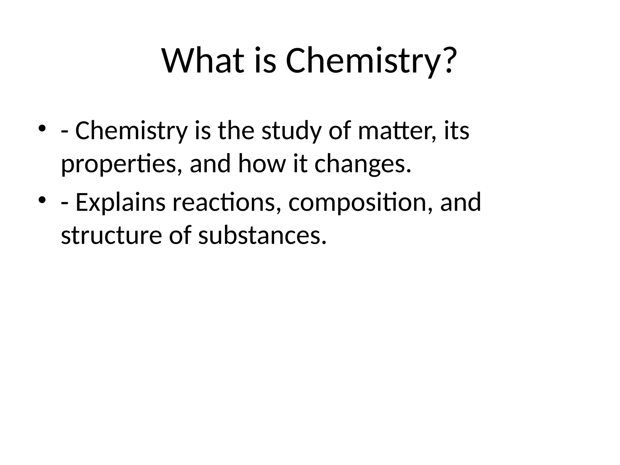 Introduction to CHEMISTRY Title: Introduction to Chemistry – IGCSE ...