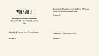 Introduction to chess theory | PPTX