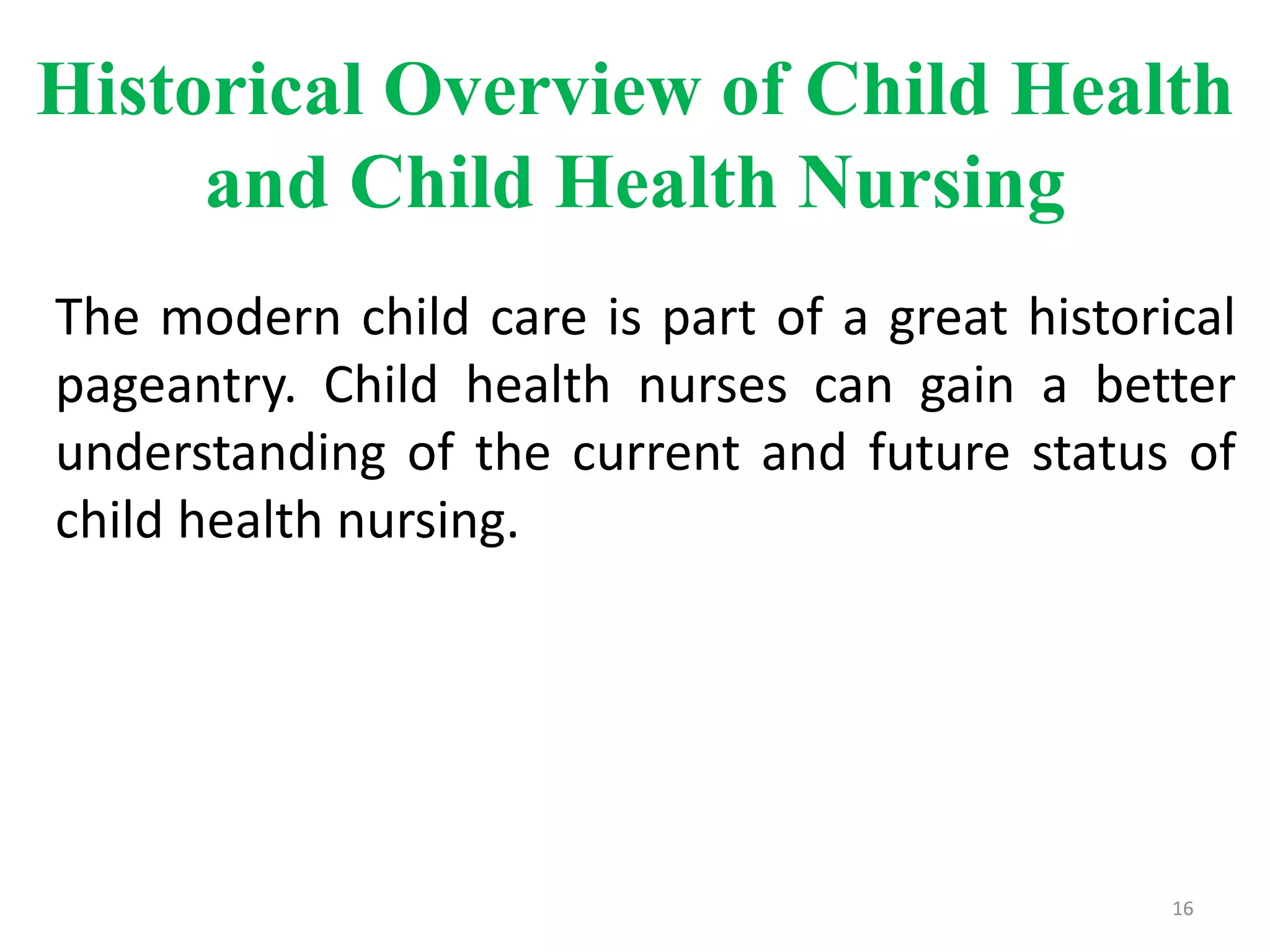 Introduction to Child Health and Child Health Nursing [Autosaved ...