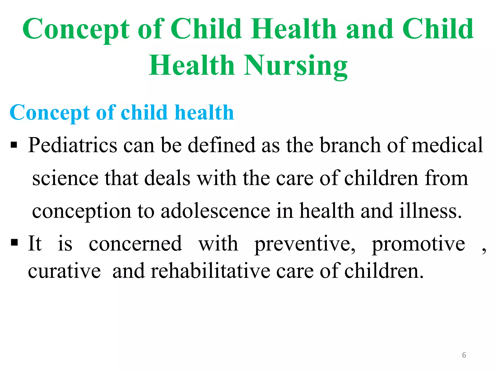Introduction to Child Health and Child Health Nursing [Autosaved ...