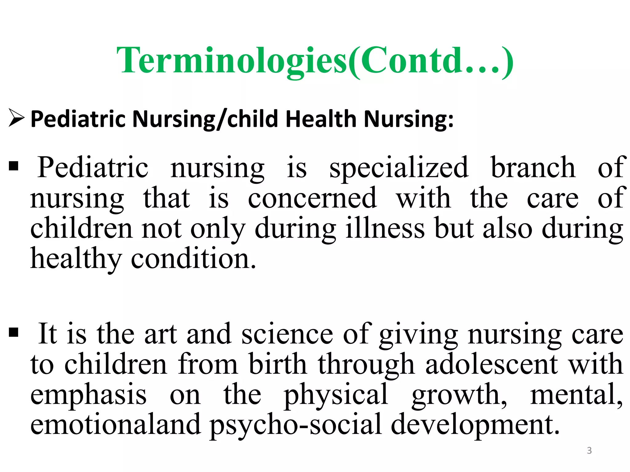 Introduction to Child Health and Child Health Nursing [Autosaved ...