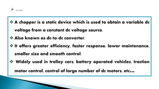 Introduction to chopper & analysis | PPTX