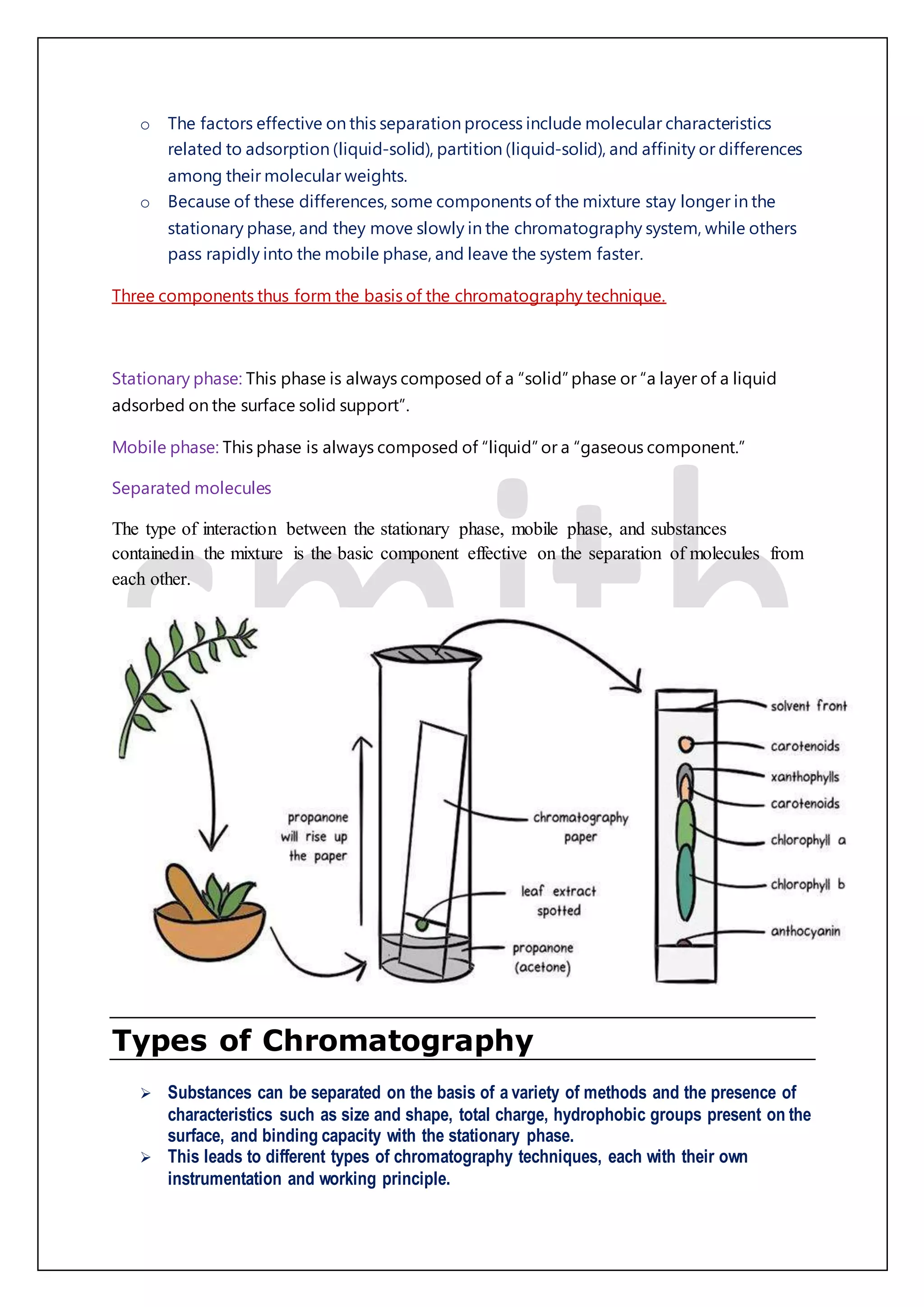 Introduction to chromatography | DOCX