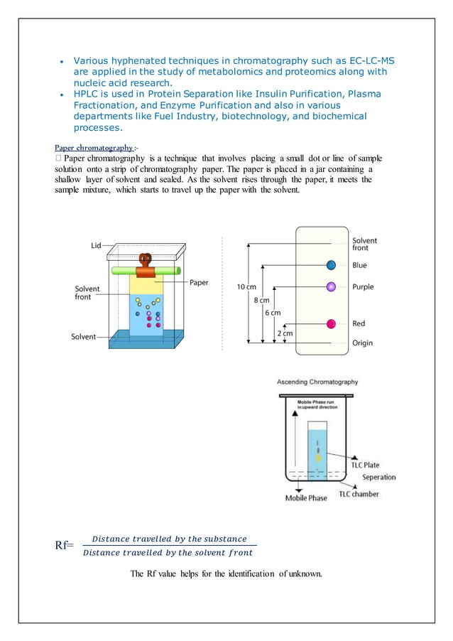 Introduction to chromatography | DOCX | Chemistry | Science