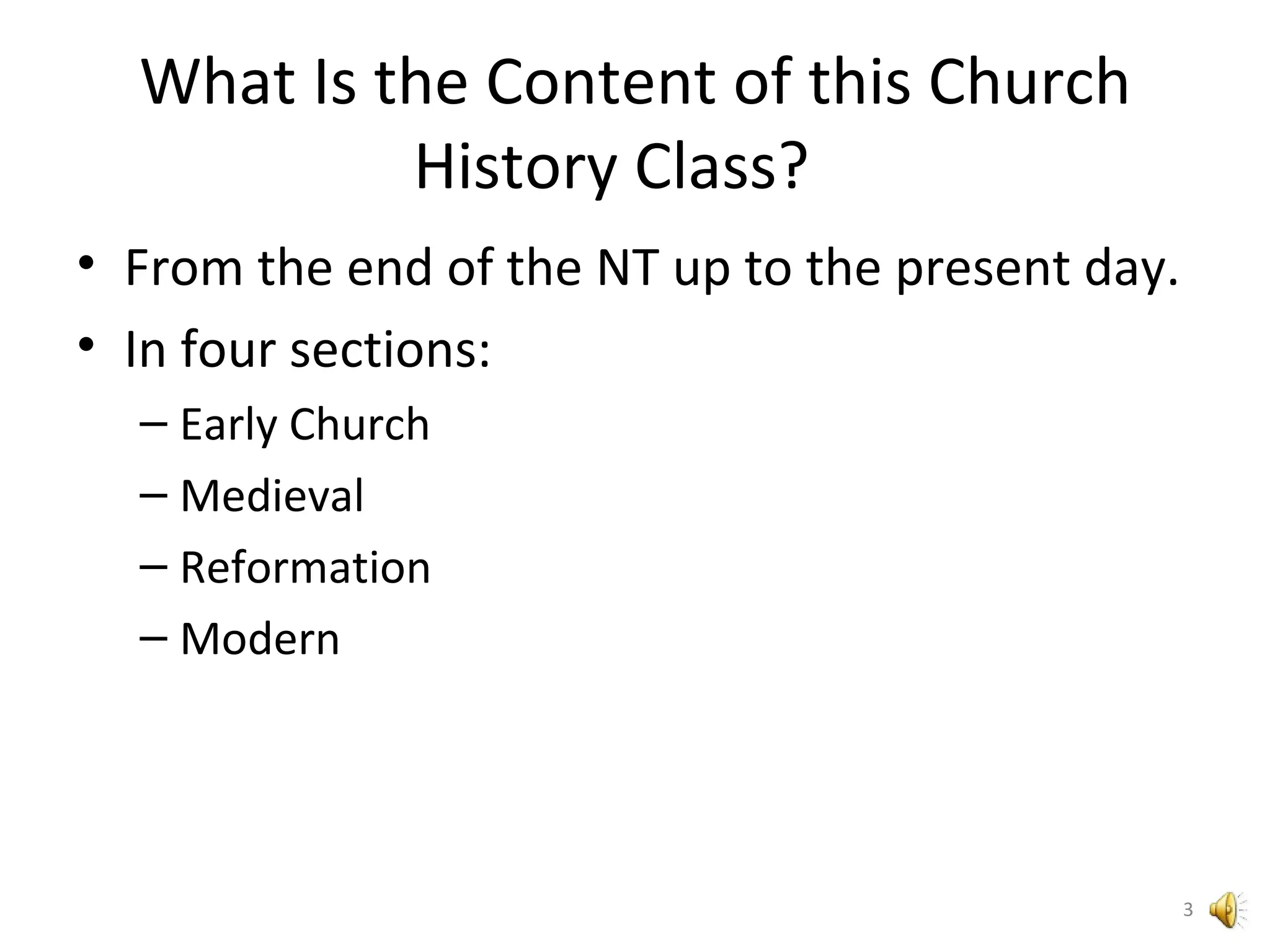 Introduction to church history practice | PPT