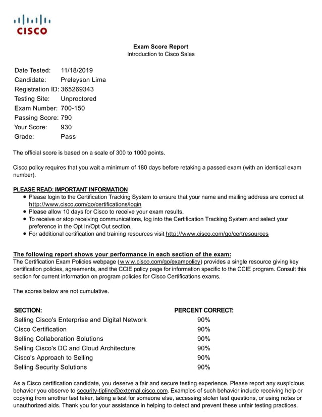 Introduction to Cisco Sales 700-150 | PDF