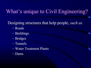 Introduction to civil engineering | PPT